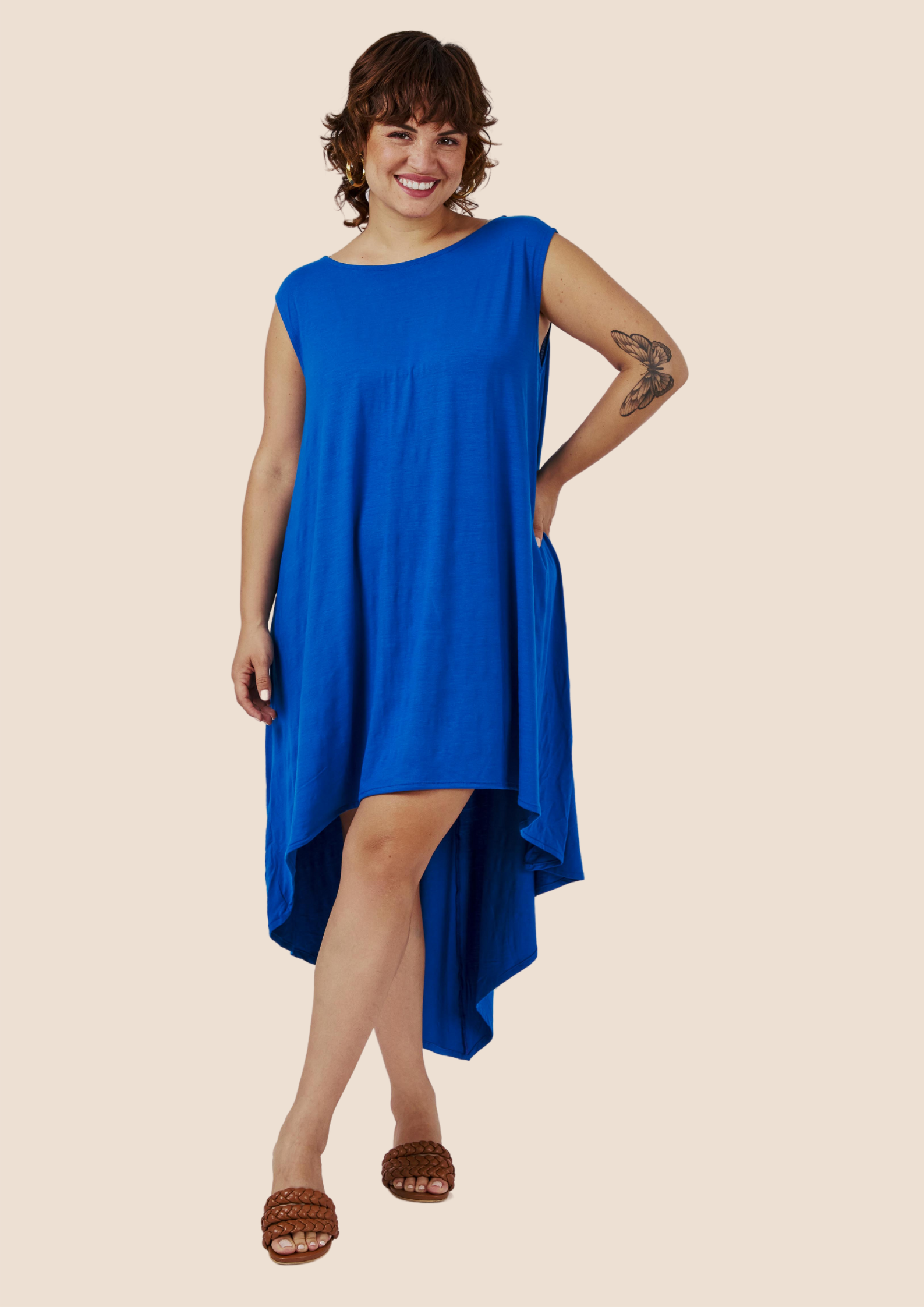 MAXIVESTIDO PALERMO - AZULINO – ISA BEKA